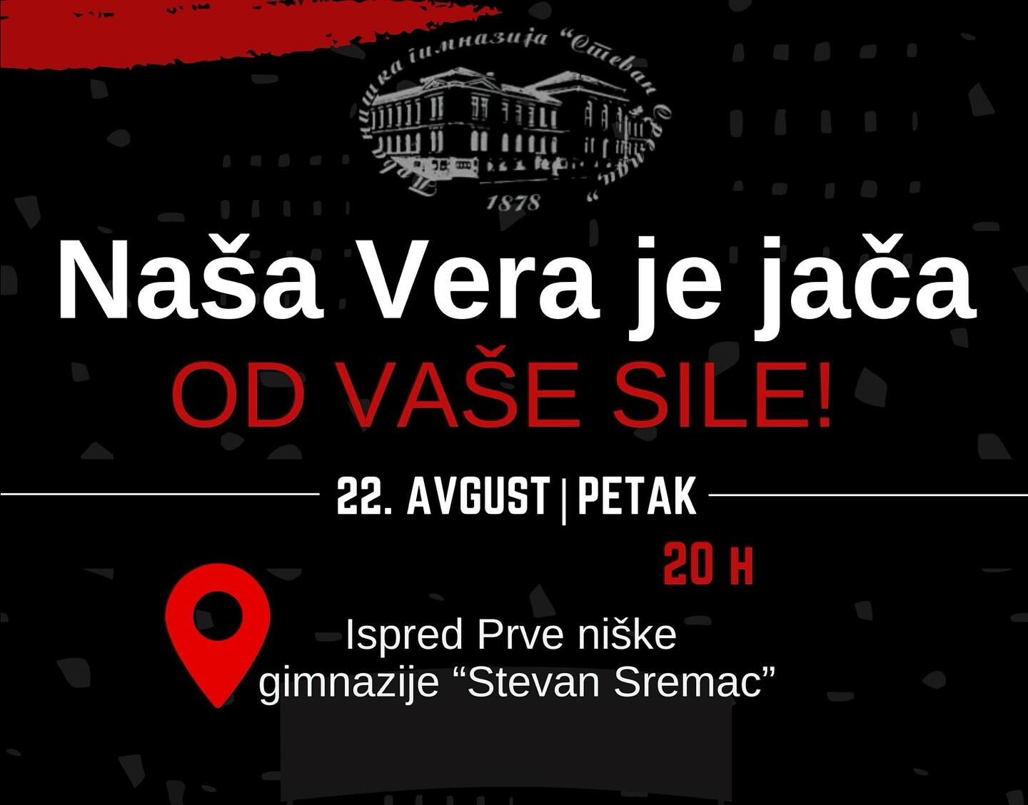 Zbog smene direktorke u petak protest ispred gimnazije „Stavan Sremac“